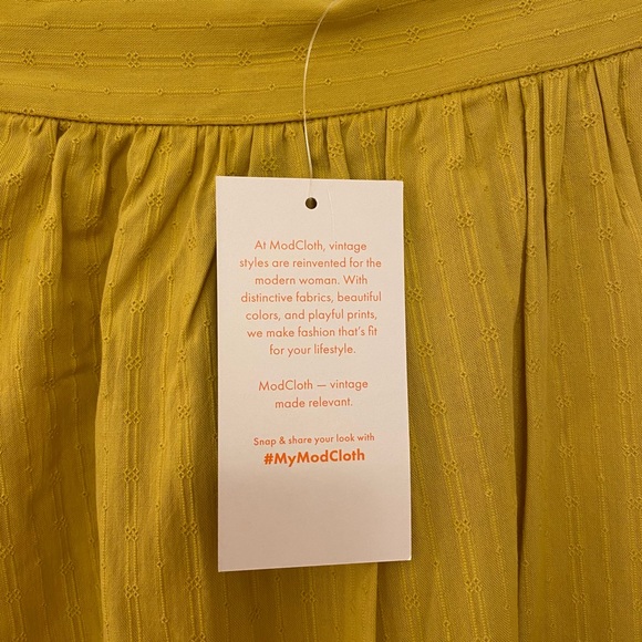 Modcloth | Skirts | Nwt Modcloth Maxi Skirt In Mustard Yellow | Poshmark